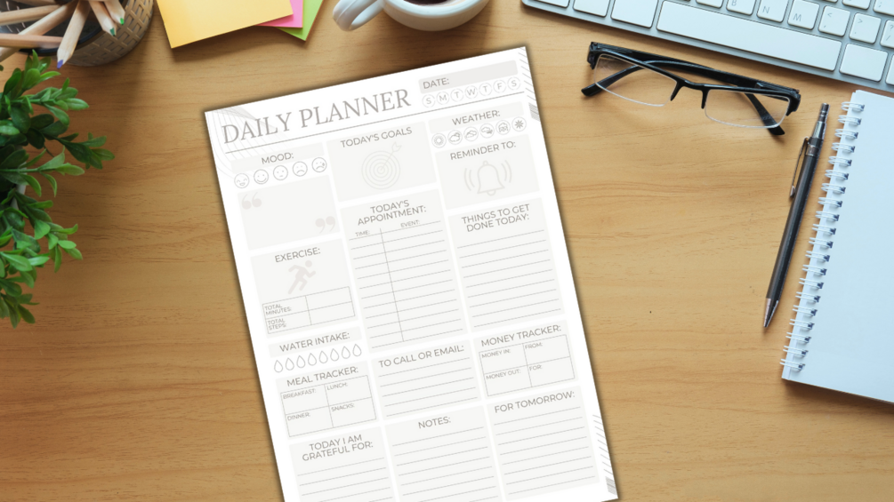 Printable Daily Planner: Make Every Day Your Best Day!