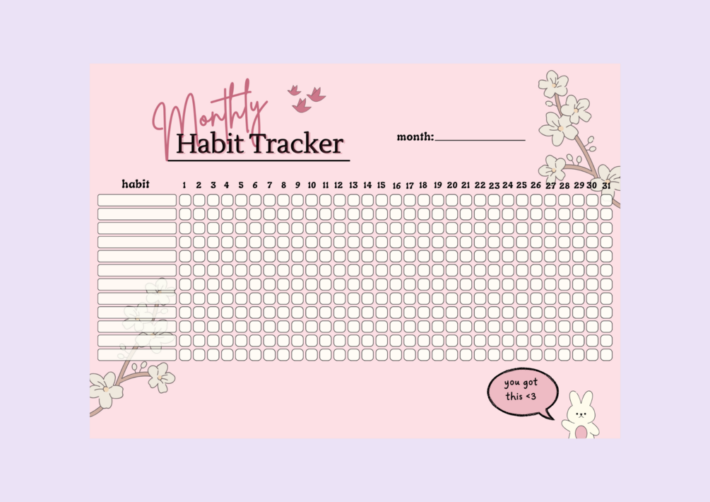 Aesthetic Habit Tracker