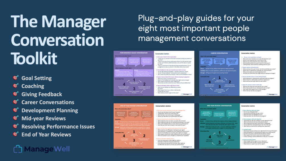 ManageWell Manager Conversation Toolkit