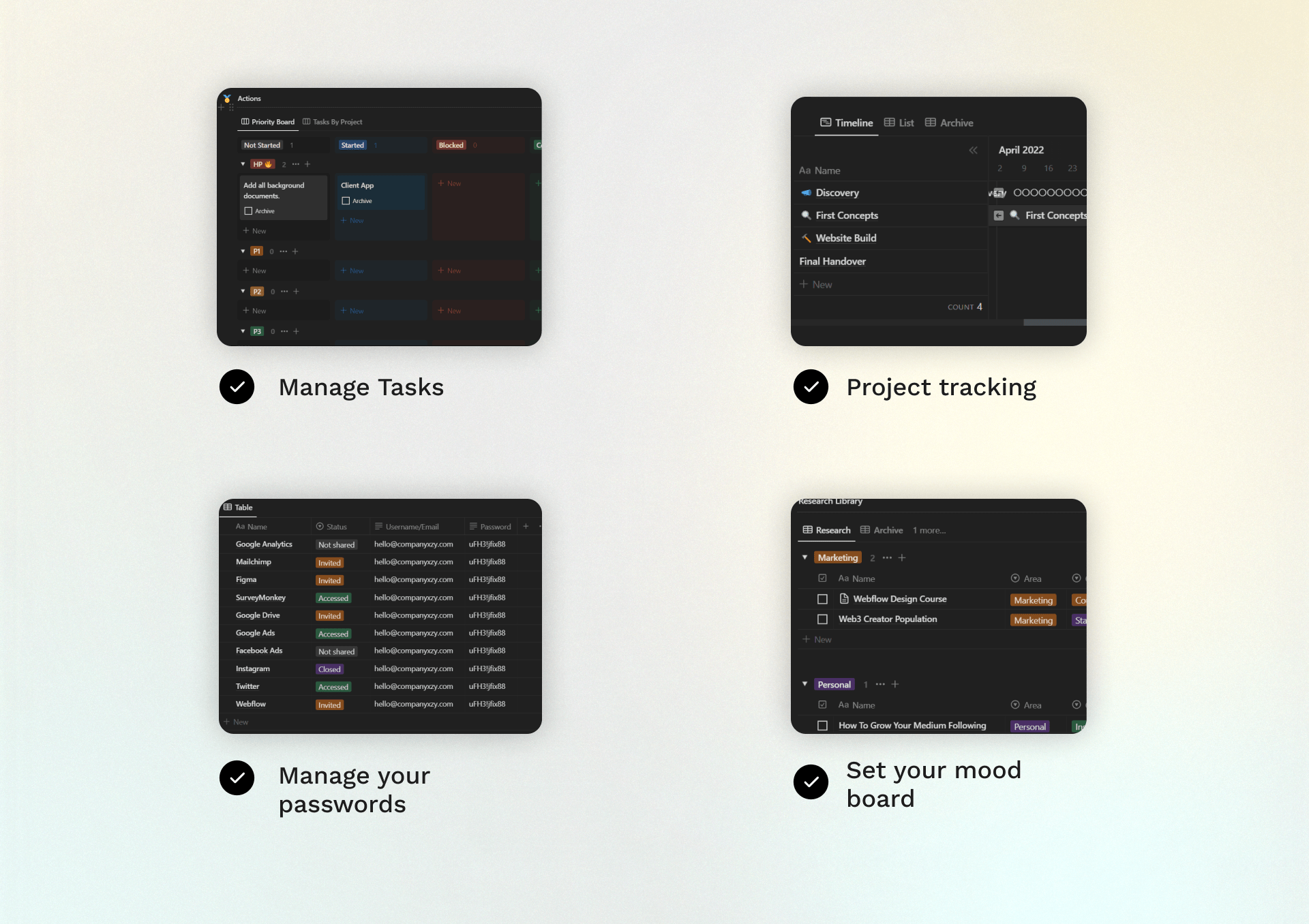 Notion Project Tracker & Client Portal