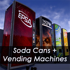 Soda Can + Vending Machine Pack