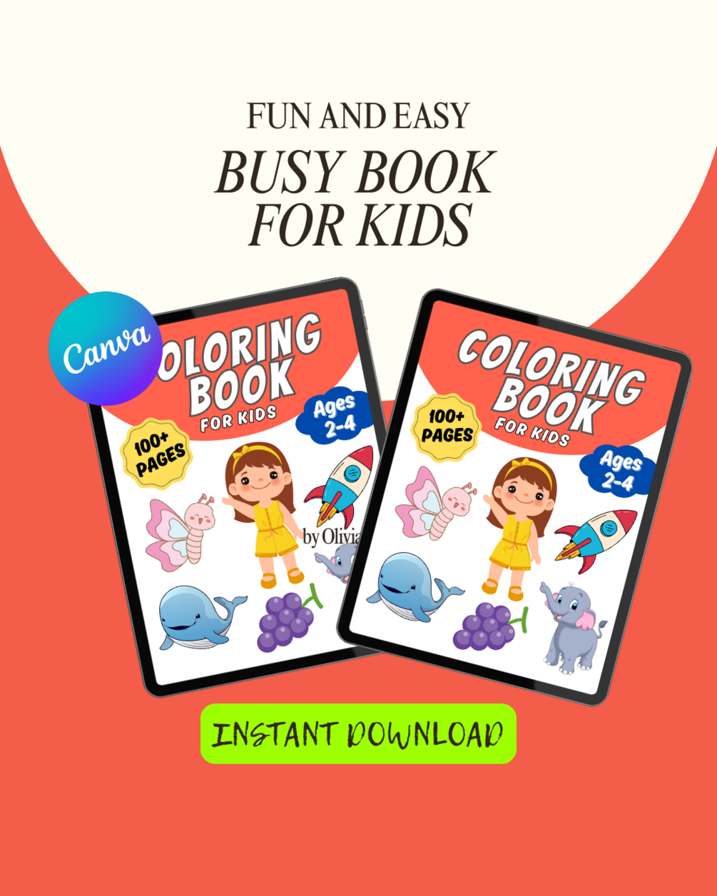 Coloring Book for kids ages 2-4