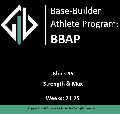 Block 5 Strength & Max Out | Weeks 21-25 Workout