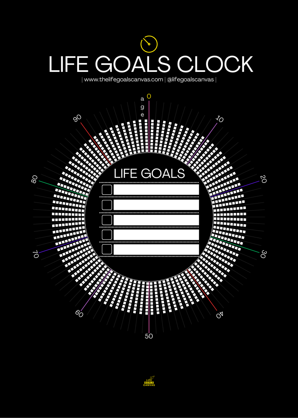Life Goals Clock Free Download