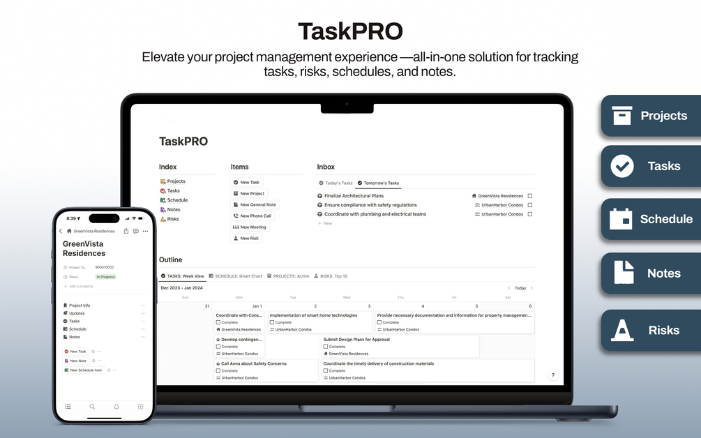 TaskPRO Template