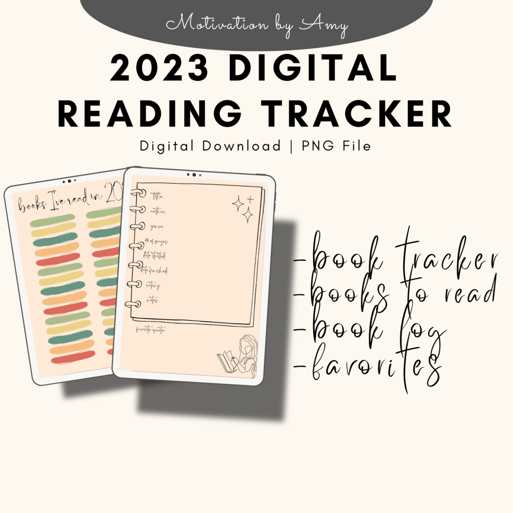 2023 Digital Reading Log, 2023 Book Tracker, Digital Reading Log ...