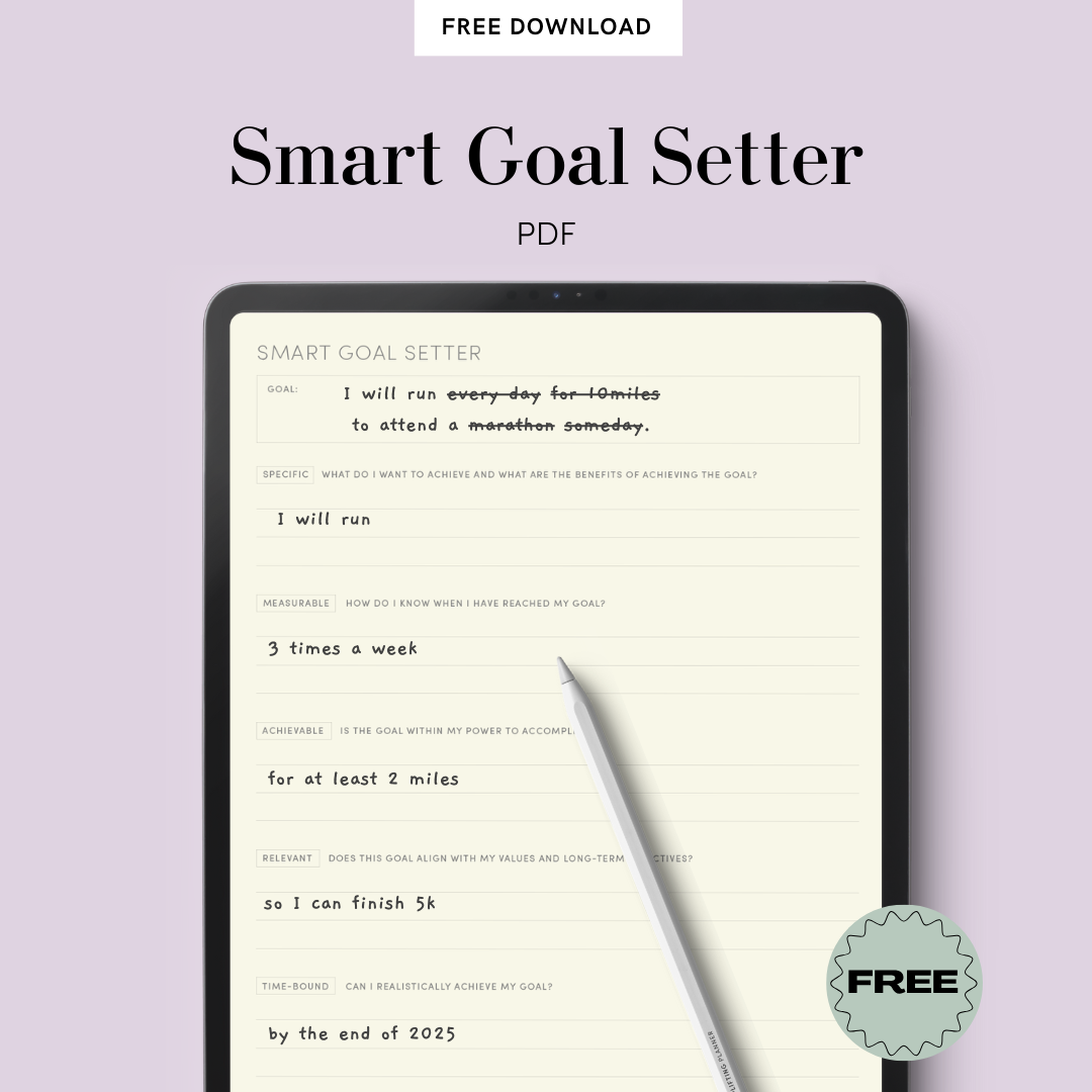 Achieve More with Our Free SMART Goal Setter Guide! - UpliftingPlanner