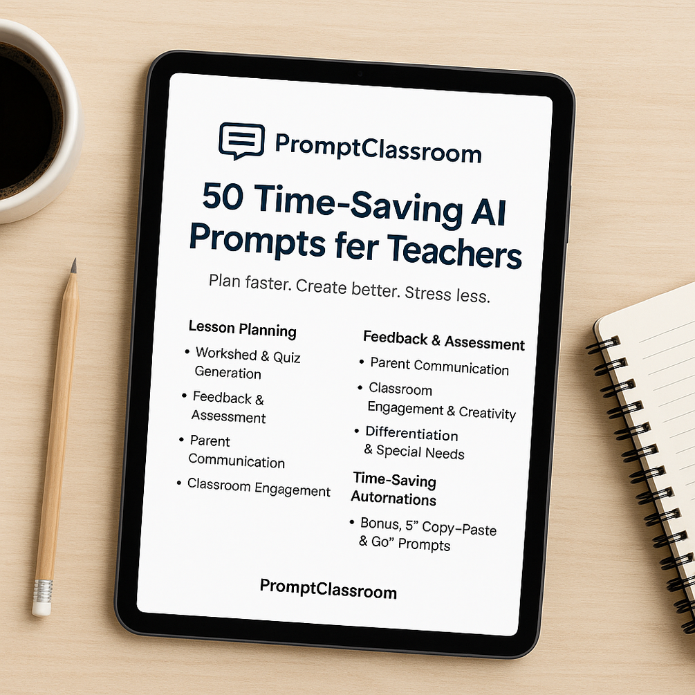50 Time-Saving AI Prompts for Teachers