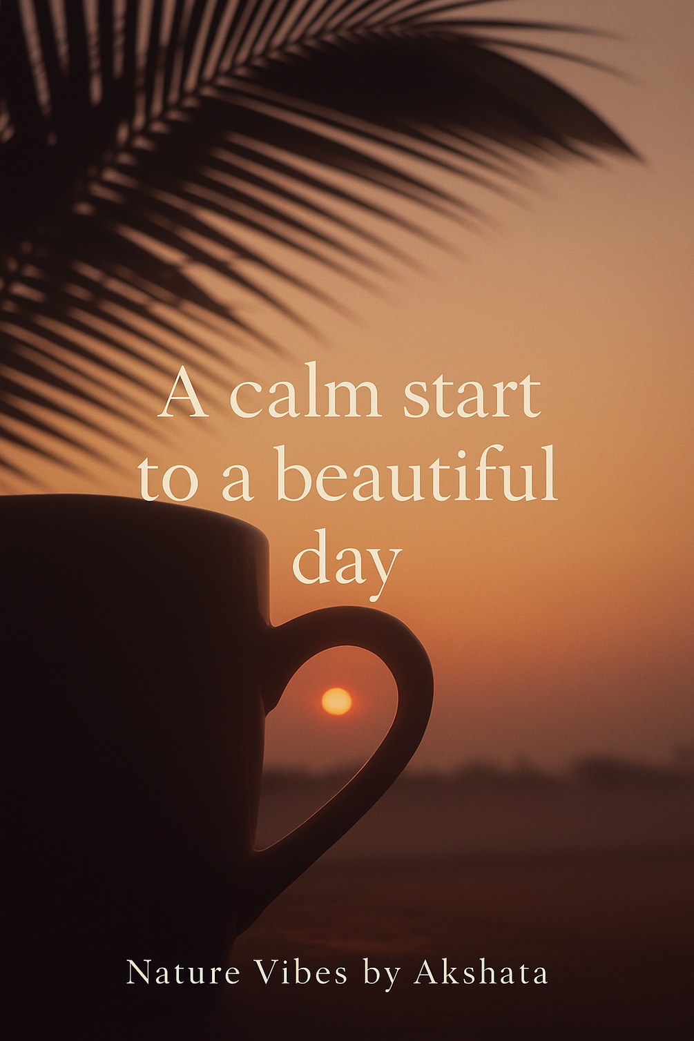 Peaceful Morning Coffee Wallpaper – Minimal Calm Aesthetic