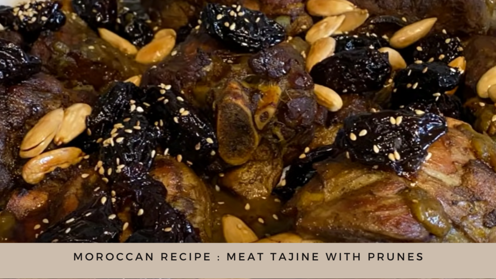 Printable Moroccan recipes / Meat Tajine with prunes / PDF recipes ...