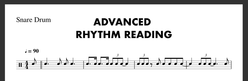 Advanced Rhythm Reading