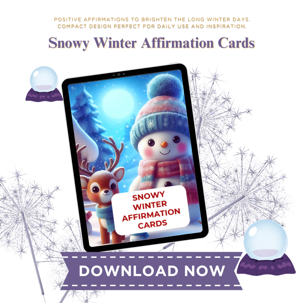 Snowy Winter Affirmation Cards