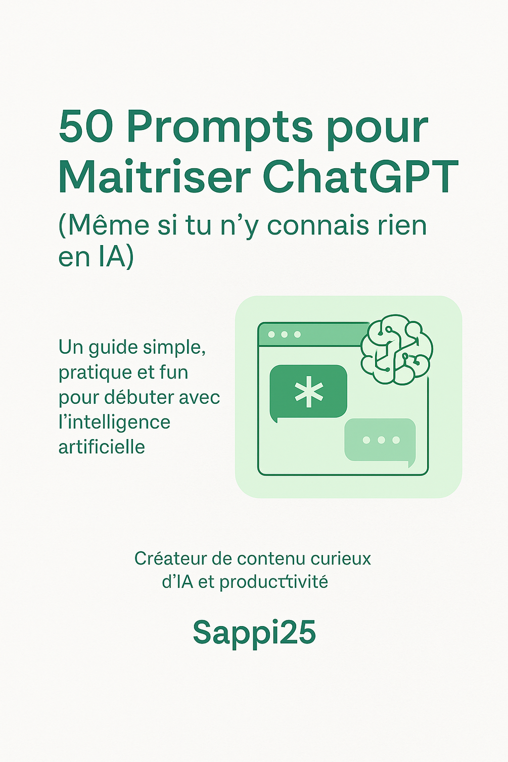 🧠 50 Prompts pour Maîtriser ChatGPT
