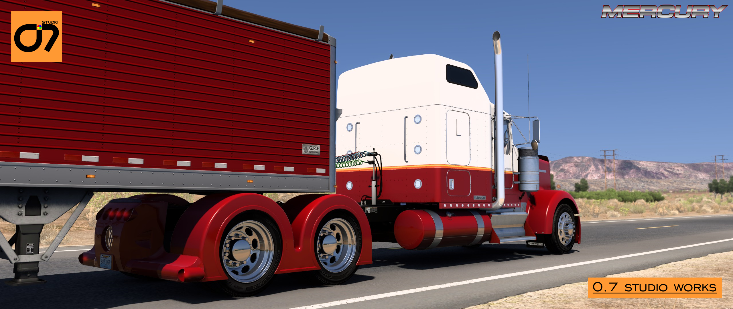 Kenworth W900L Mercury Paint Scheme