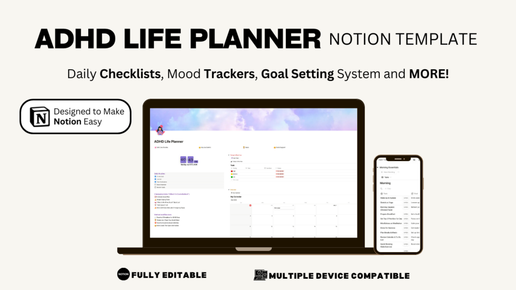 Notion Template ADHD Planner