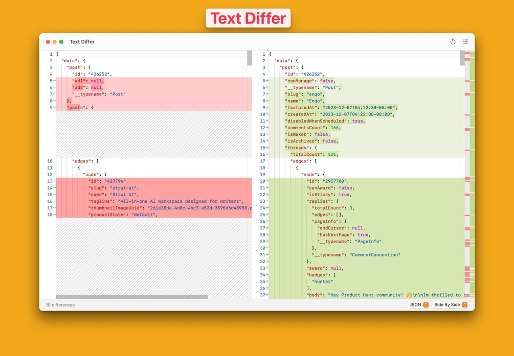 JSON Compare