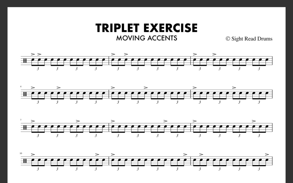 Triplet Exercise But The Accents Move
