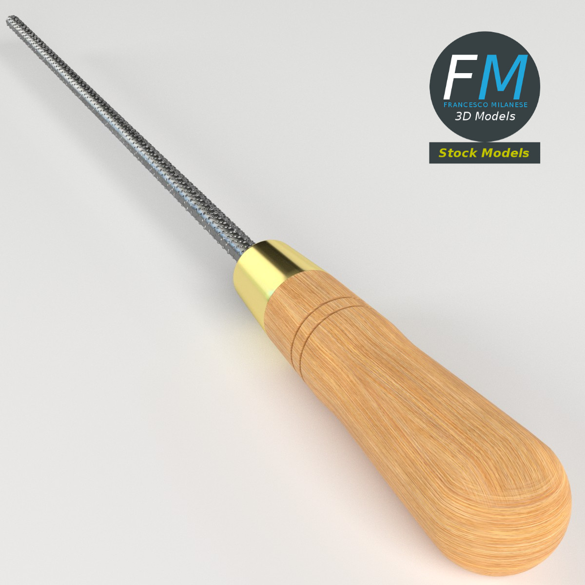 3D MODEL - Round rasp