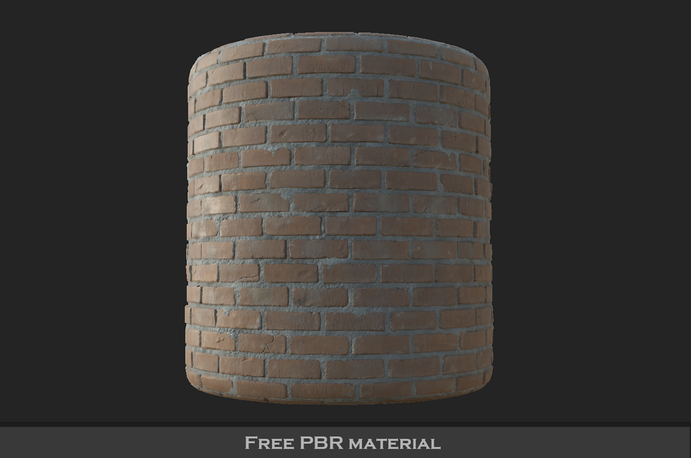 PBR brick material