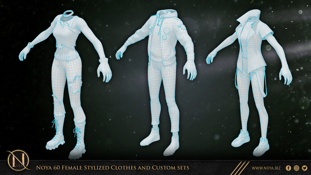 Noya 60 Female Stylized Clothes and Custom sets