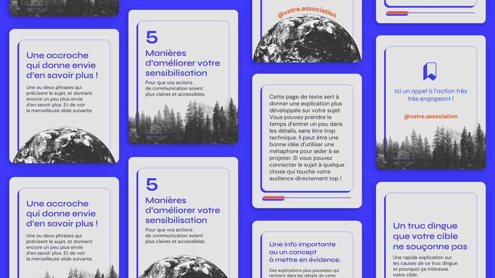 Templates Instagram - Starter Pack Associations & sensibilisation