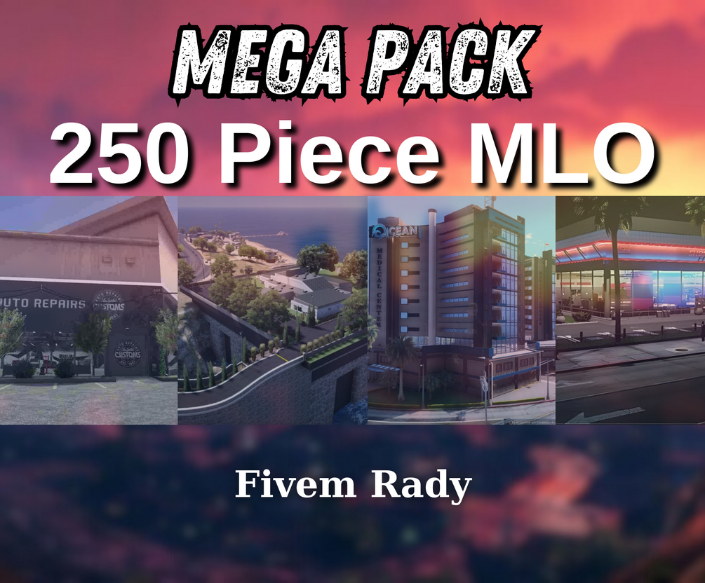 250MLO Pack | Mega Package Consisting of Contents Such as Fivem Mansion ...
