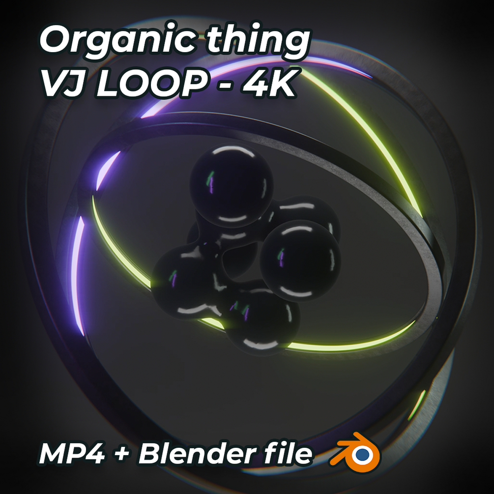 Free Organic Thing 4k VJ Loop (mp4 + Blender file)