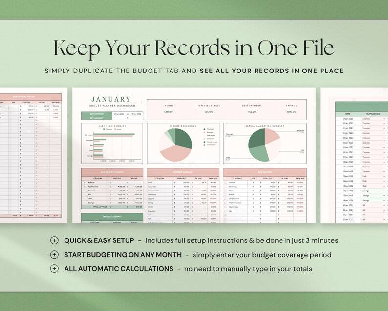 Budget Planner Google Sheets Monthly Budget Spreadsheet Excel Weekly ...