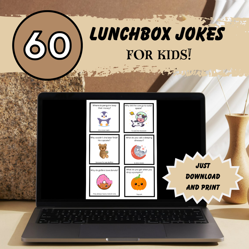 Lunchbox jokes for kids 6,7,8, back to school, printable lunch notes ...
