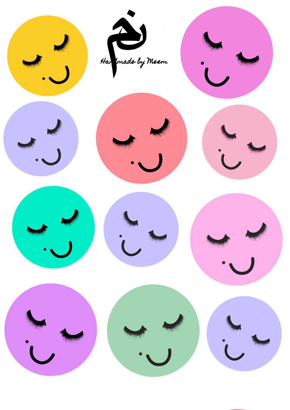 Pretty Emoji sticker Pack | Noon Meem OG