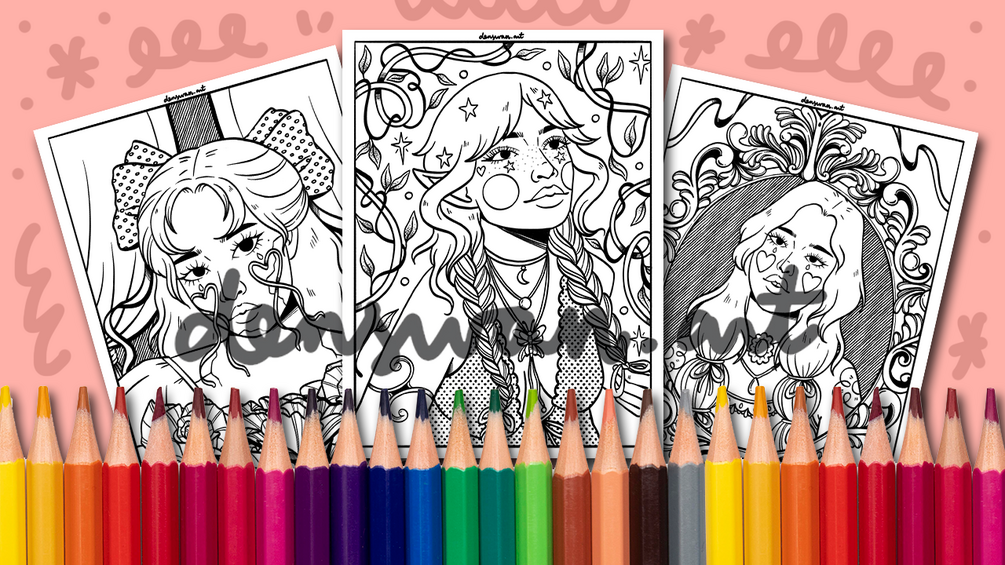 Girl Gang Coloring Sheet - Fairy series