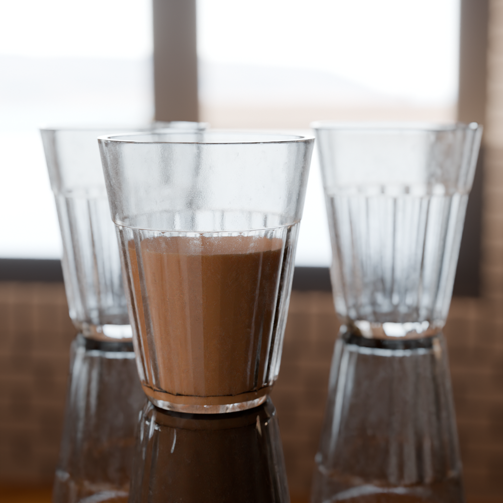 Indian Cutting Chai Glass – Stylized Glass Prop (Free 3D Model)