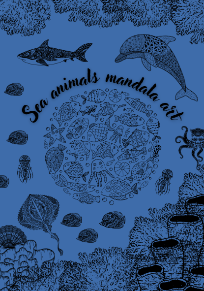 Mandala Mindful Sea Animals Art Coloring