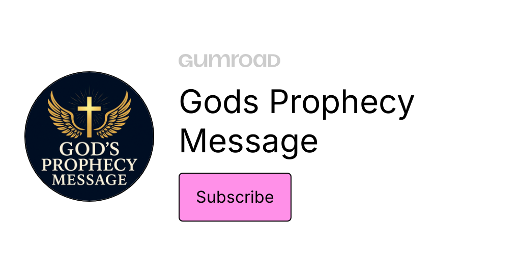 Gods Prophecy Message