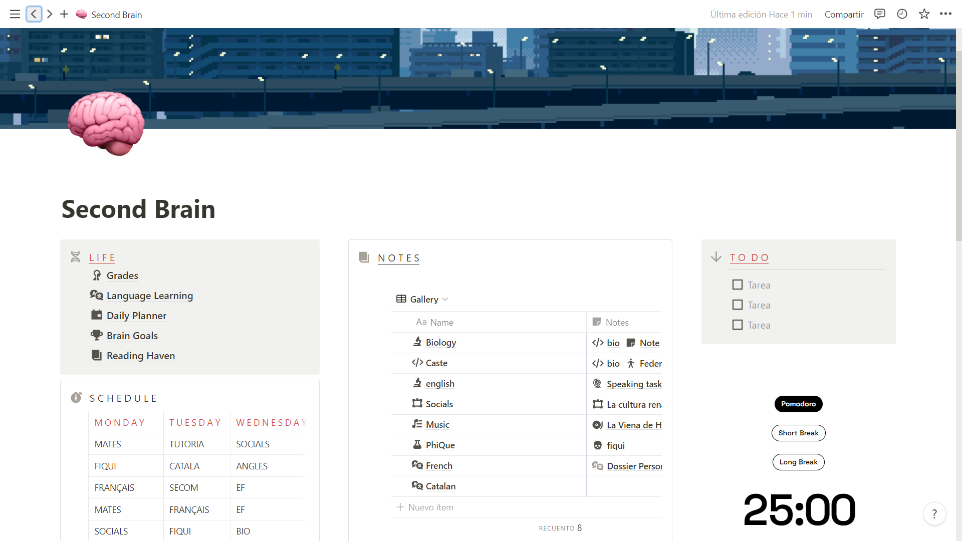 Brain's Notion Template