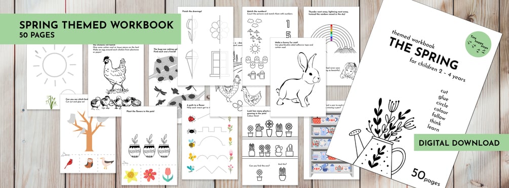 PRESCHOOL SPRING BUNDLE - 50 activity pages