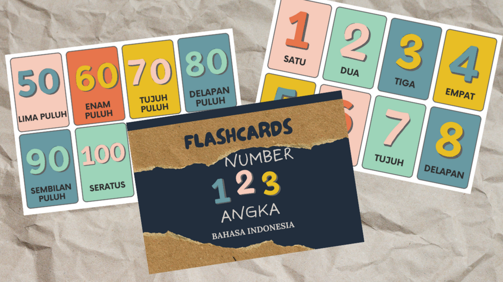 Bahasa Indonesia Flashcards: Learn Numbers Easily! (Printable PDF)