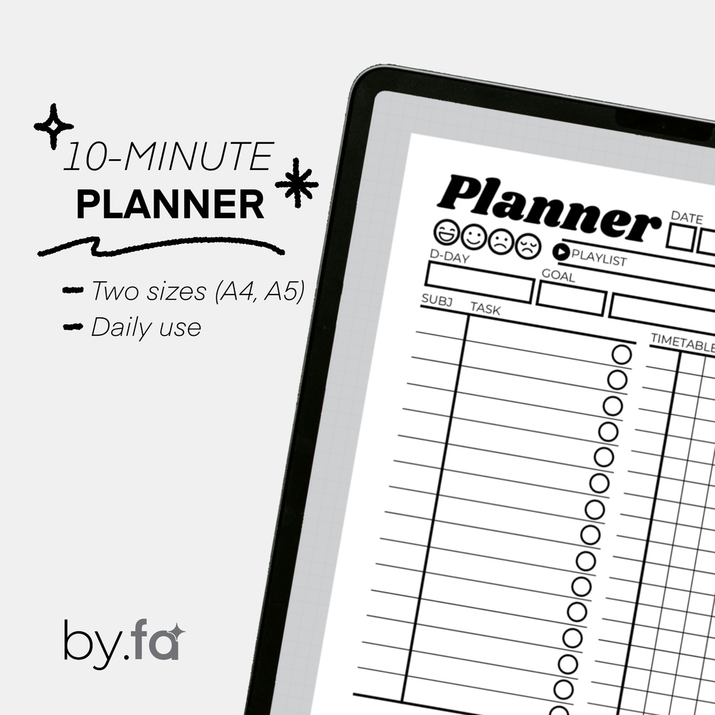 10 Minute PLANNER