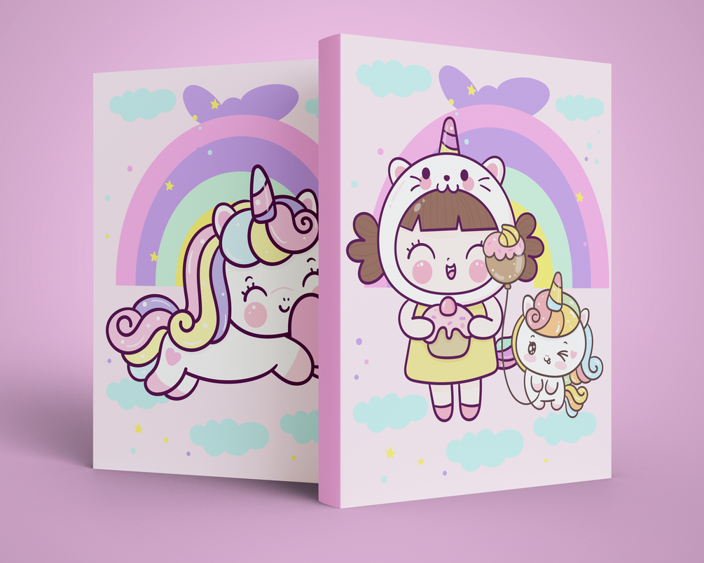 Bundle 10 Unicorn Designs With Book Cover