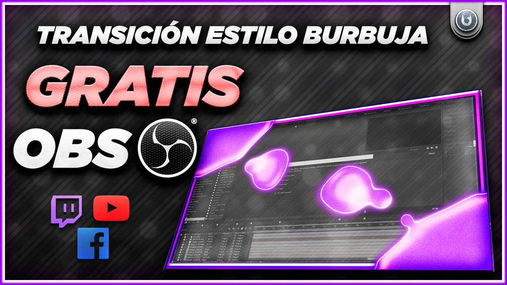 Pack de transiciones gratis stinger estilo liquido OBS