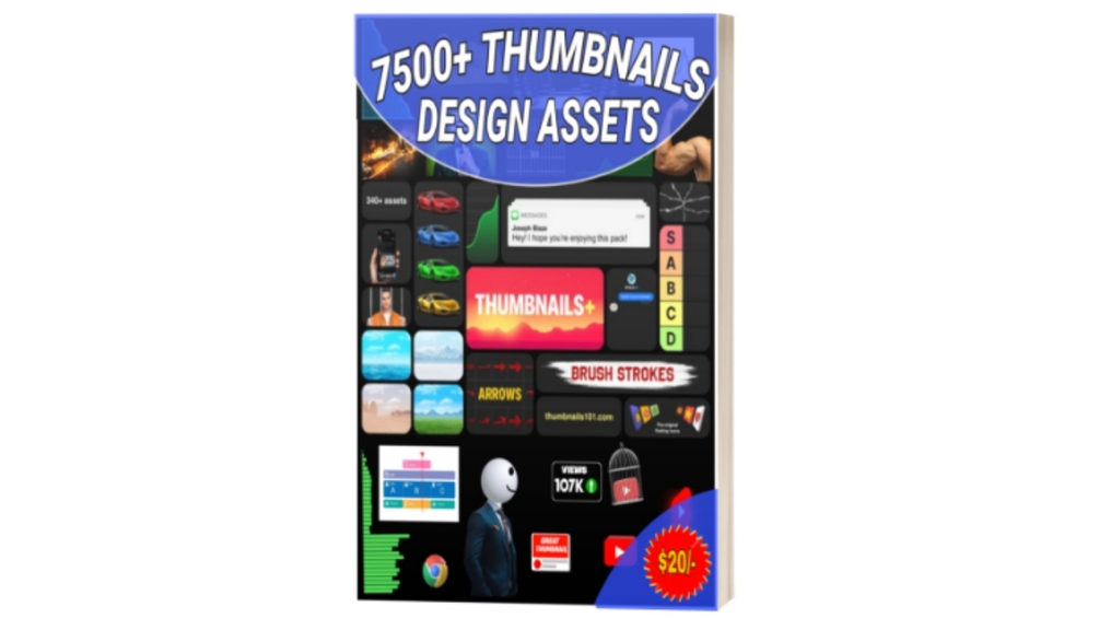 7500+ Thumbnail Design Assets pack