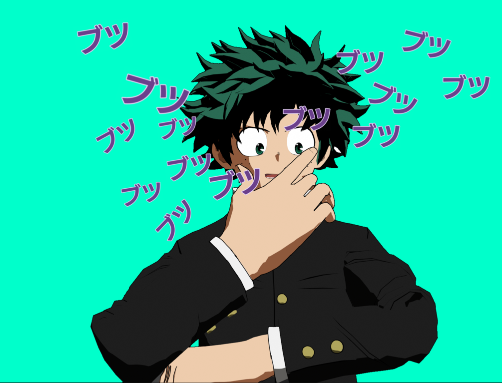 My Hero Academia-Izuku Midoriya Muttering Unity Particle