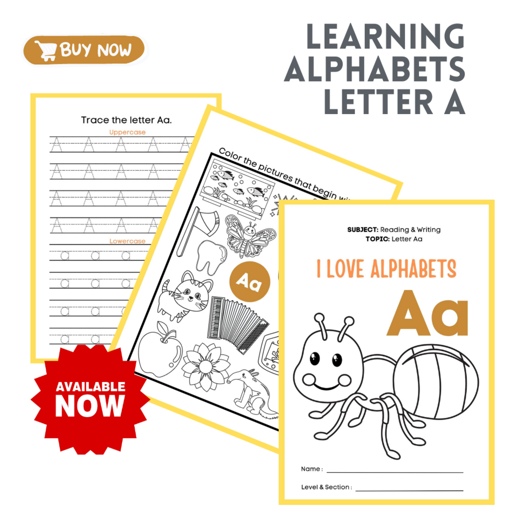 LEARNING ALPHABETS-Letter Aa