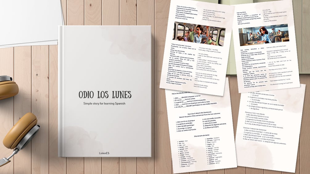 Learn Spanish with Bilingual Story (Odio los lunes)