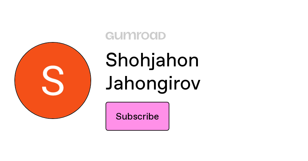 Shohjahon Jahongirov