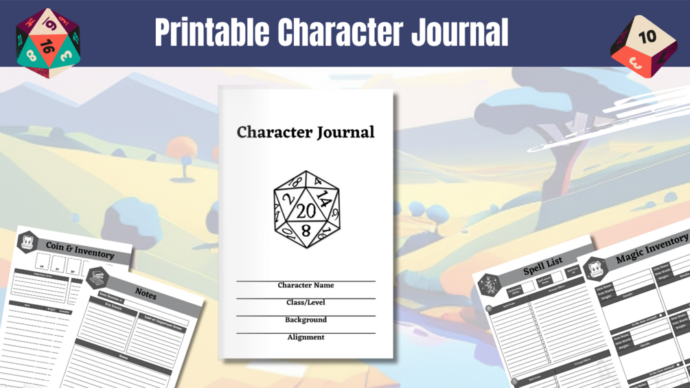 Printable D&D Character Journal - Barbarian