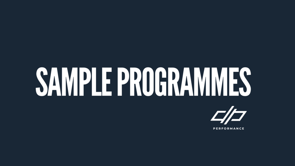 Sample Programmes | Pearson Performance
