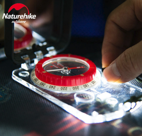 NatureHike Luminous Compass With Mirror LED Light Durable Anti-shock ...