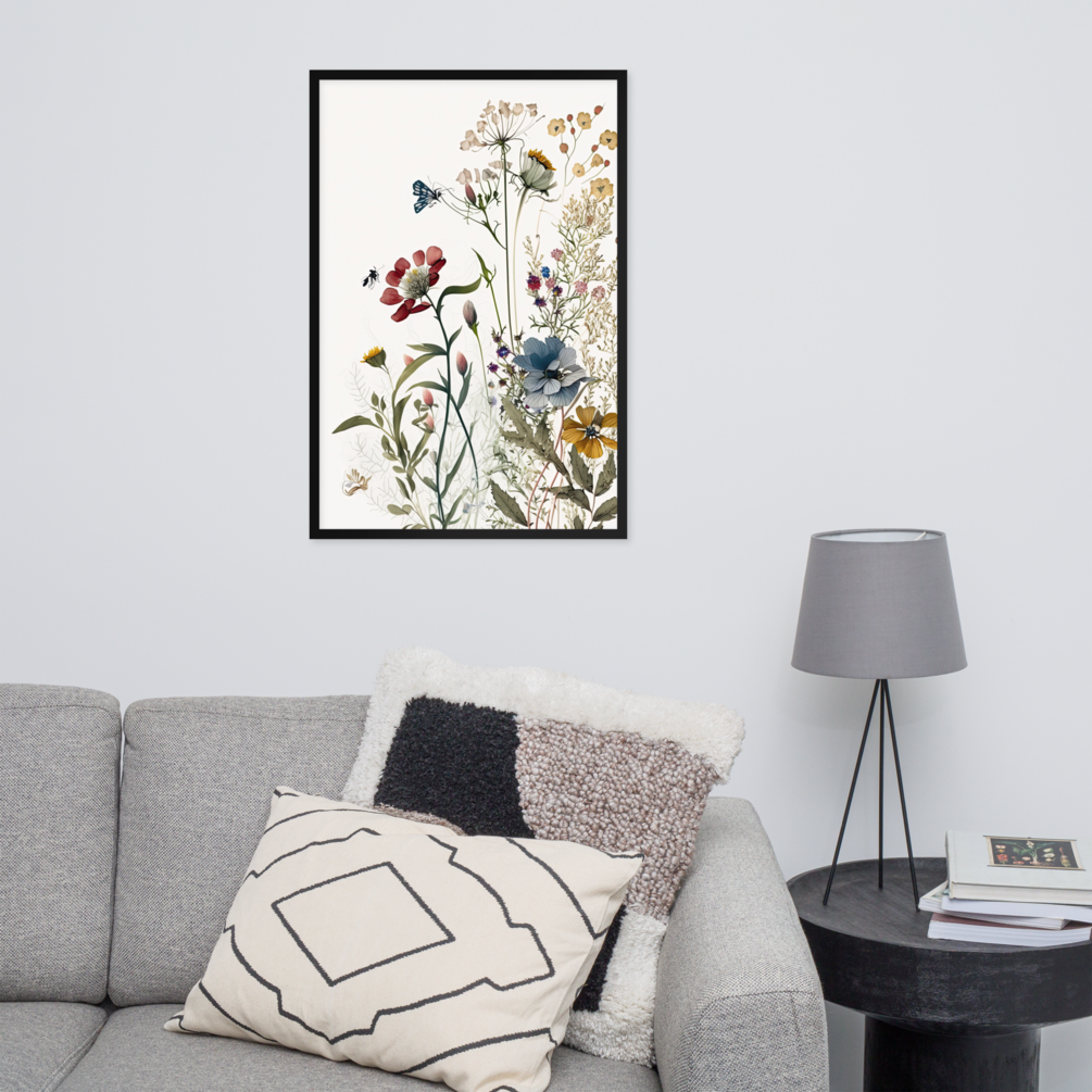 Fluttering Blooms (Matte Paper Poster)