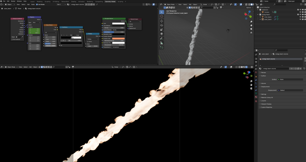 Energy Fire Beam Blender Project File